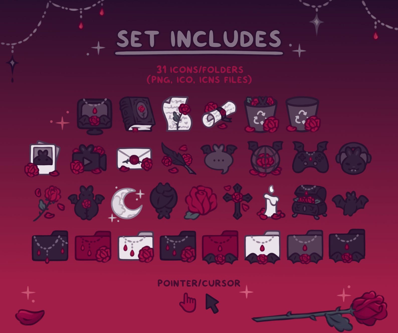 Vampbunner Bats Computer Desktop Theme ~ Wallpaper Organizer Set ...