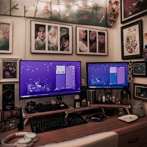 Moth Magic Computer Desktop Theme Background Wallpaper Organizer Set - Etsy