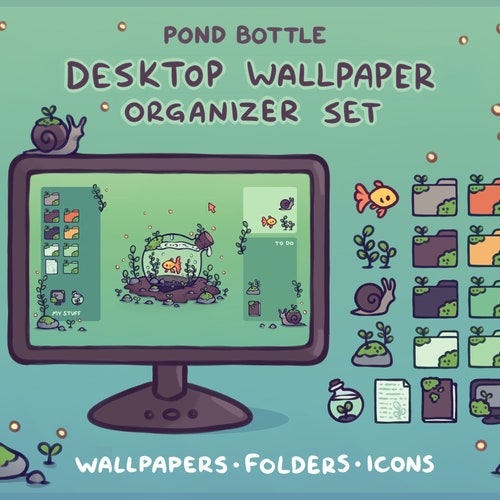 Wizard Frog Computer Desktop Theme Background Wallpaper - Etsy
