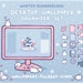 Winter Bunnderland Computer Desktop Theme Background Wallpaper ...