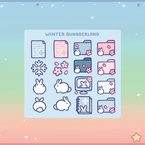 Cute Computer Desktop Icons & Folders Collection - Etsy