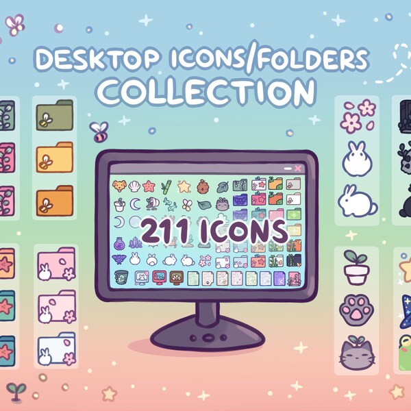 Desktop Icons - Etsy