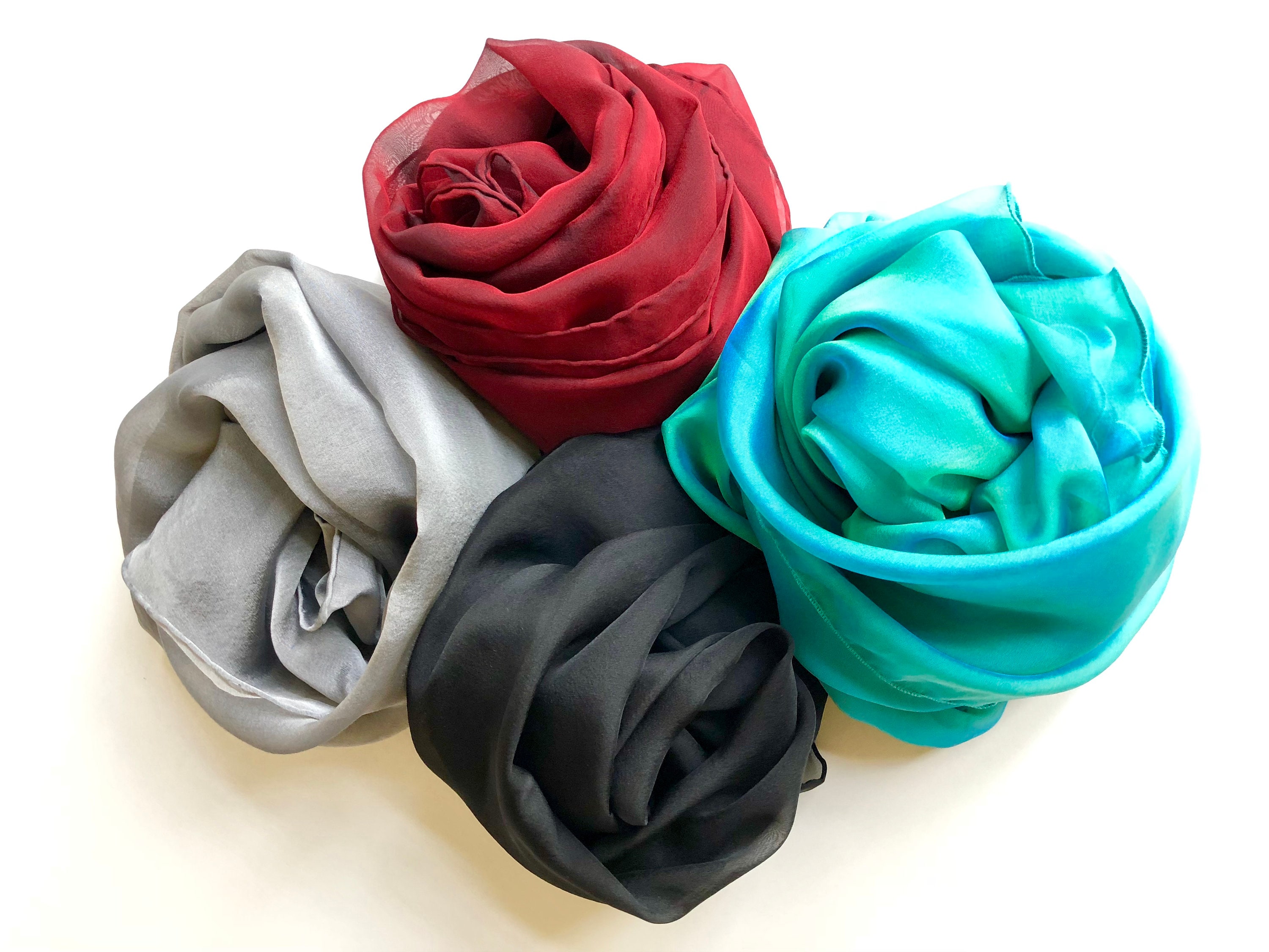 Valerie Scarf in Iridescent 100% Silk Chiffon - Etsy