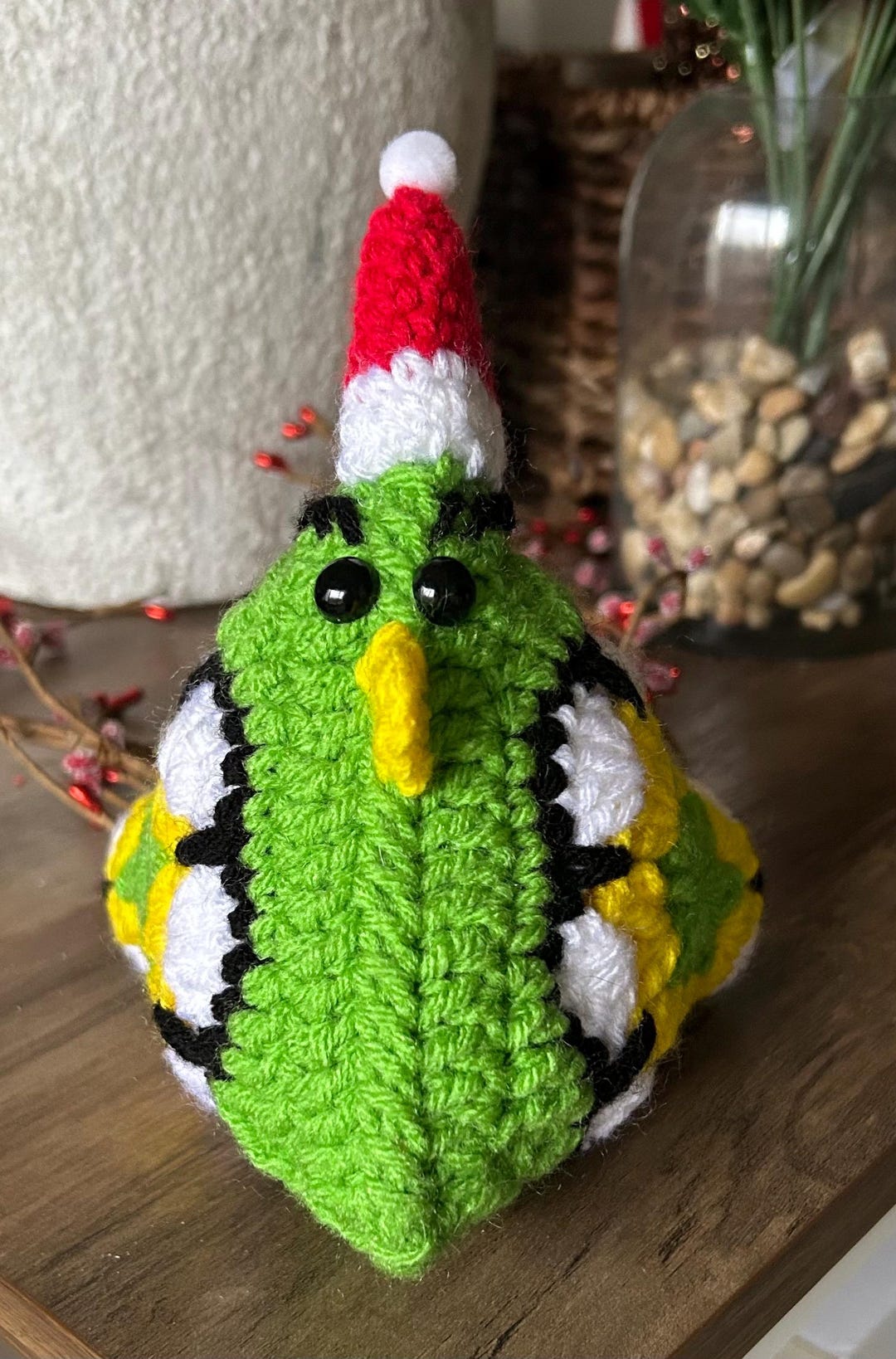 Granny Square Chicken, Grinck Amigurumi Hen, Stuffed Farm Animal ...