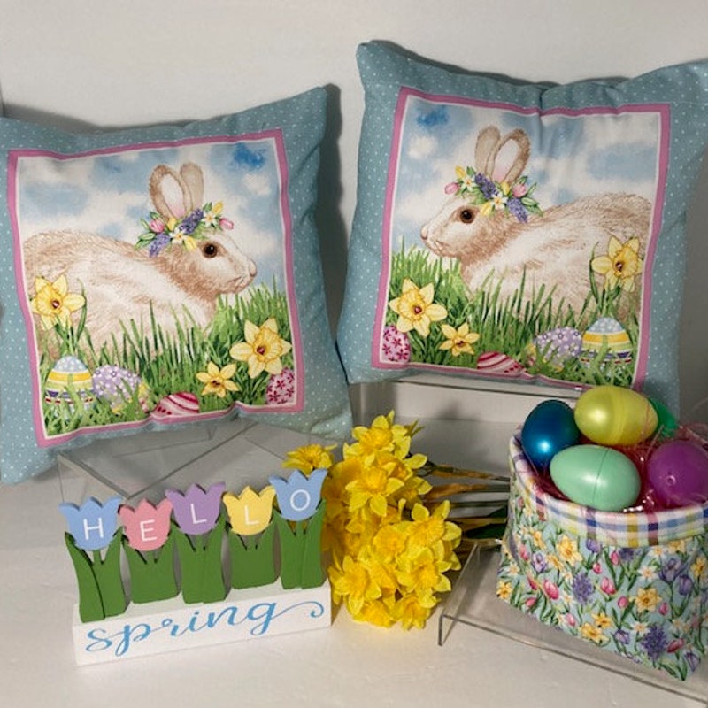 Rabbit Pillow - Etsy