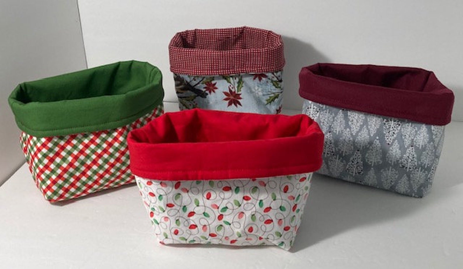Cute Fabric Baskets/fabric Baskets/christmas Fabric Basket/holiday ...