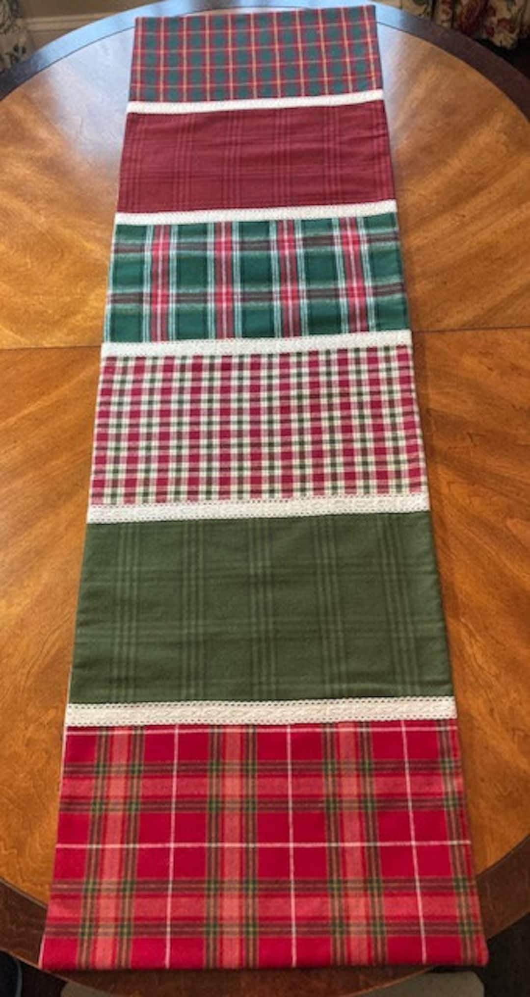 Runner Flannel Table Runner Winter Table Runner Rustic Table Runner ...