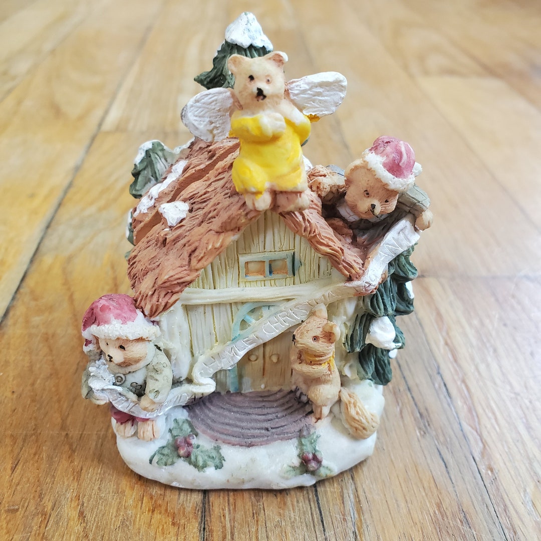 Polyresin Hinged House Bears Christmas Pageant - Etsy