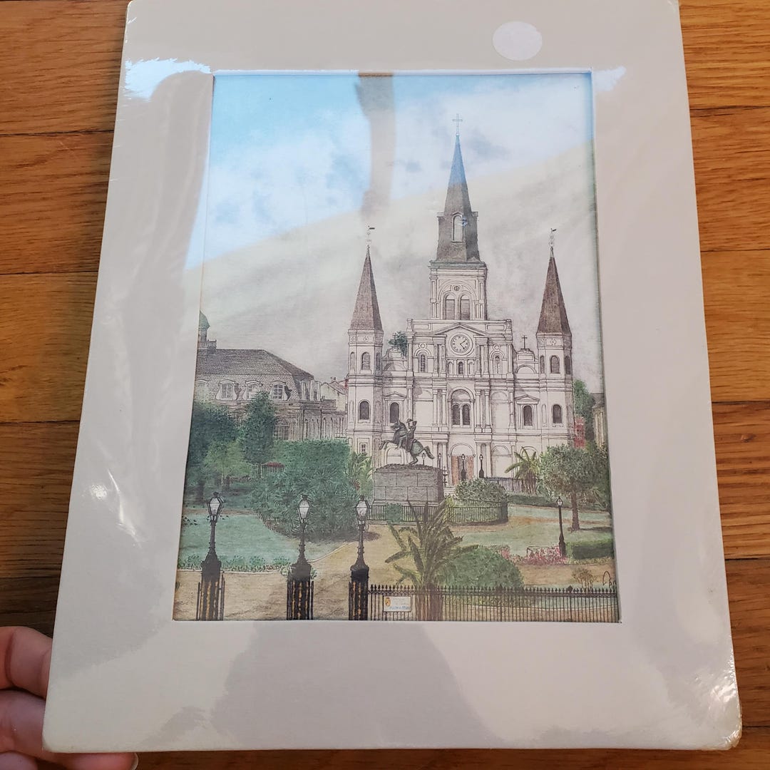 St. Louis Cathedral New Orleans Archie Boyd Sketch Vintage 1983 - Etsy