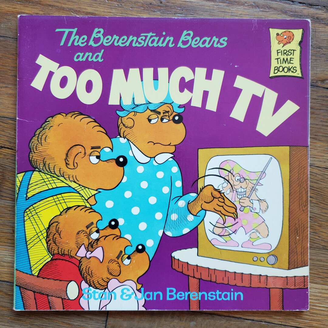 The Berenstain Bears and Too Much TV Paperback Childrens Book Vintage ...