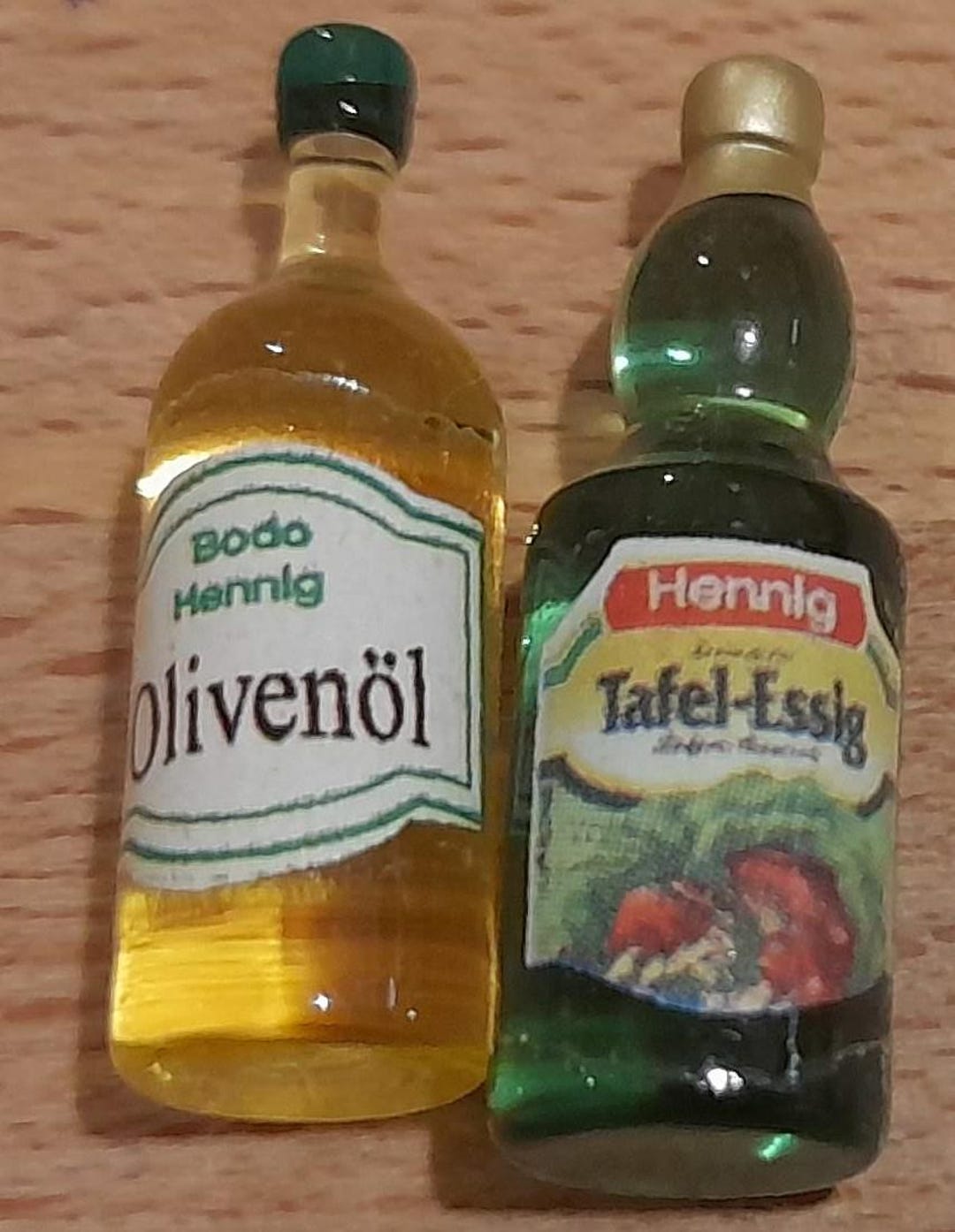 Bodo Hennig Miniature Bottles of Table Vinegar and Olive Oil - Etsy