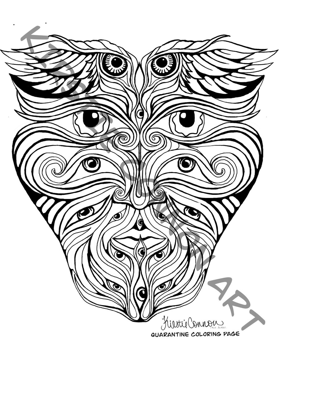 Coloring Page- "seeing Beginnings" - Etsy