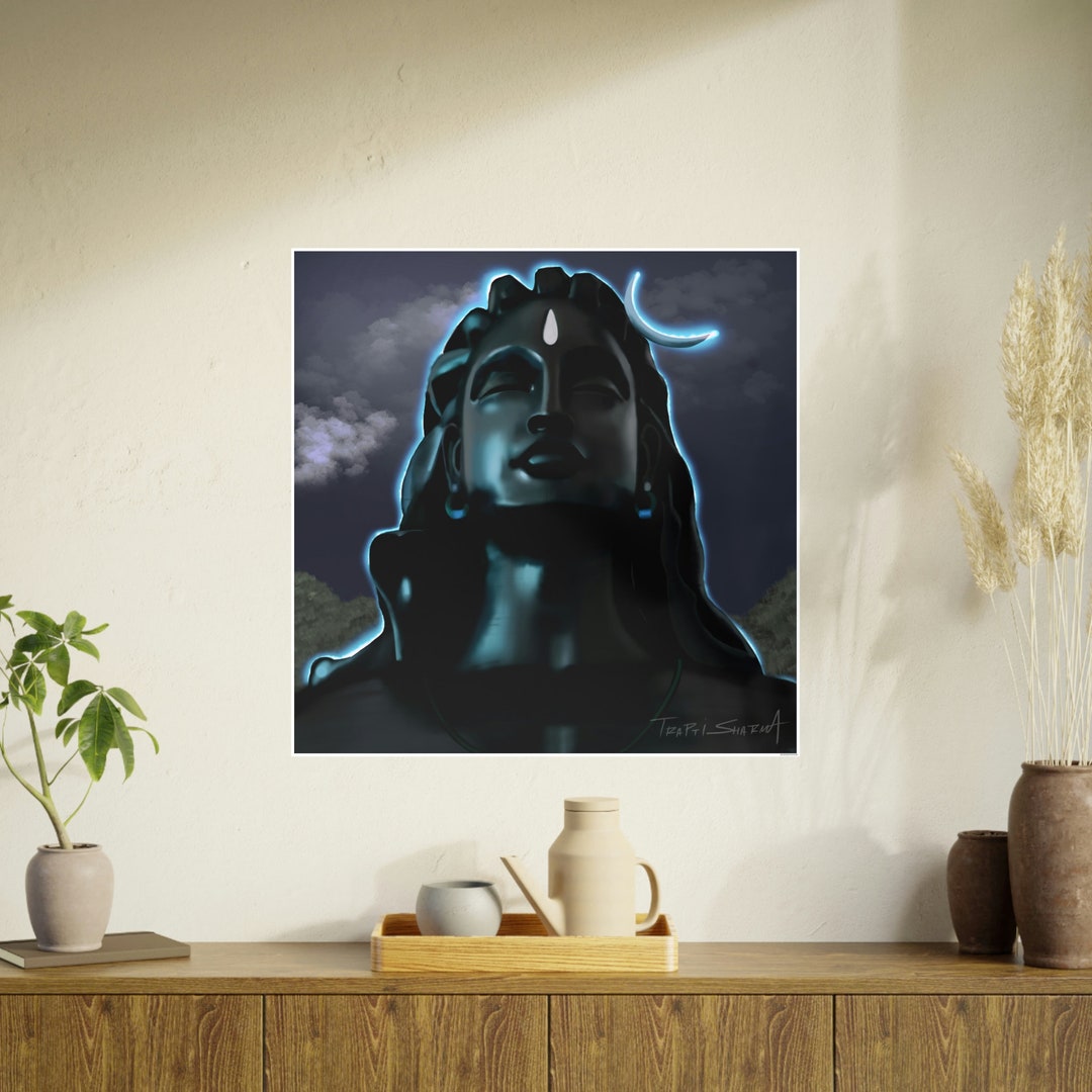Adiyogi Wall Poster for Yoga Studio Adiyogi Poster Adiyogi - Etsy