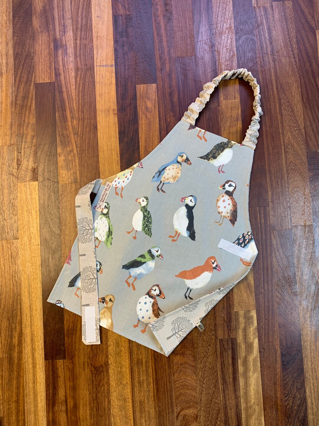 Wipe Clean Apron, Various Sizes, Puffin, Oilcloth, Montessori ...