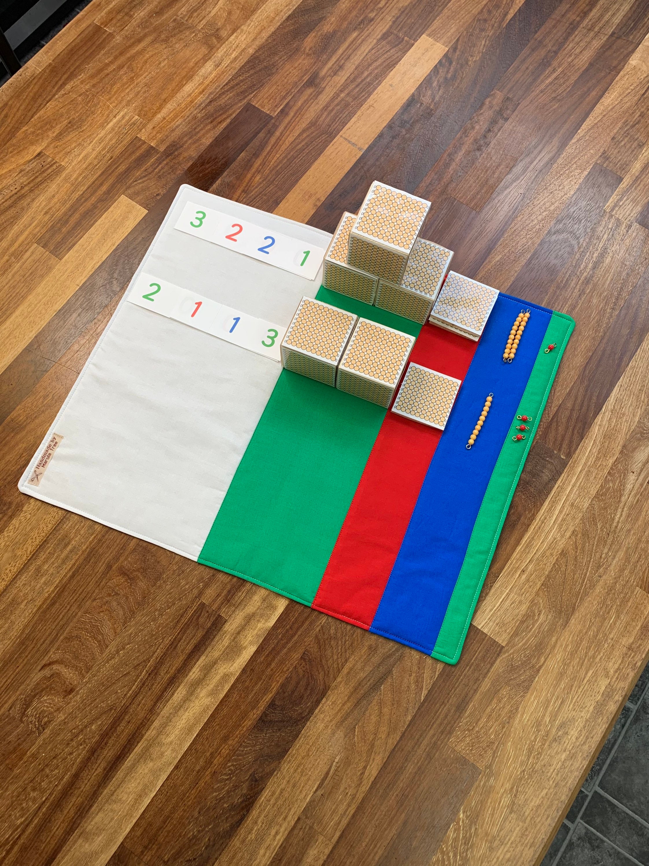 Montessori place value work mat Montessori education Back to | Etsy
