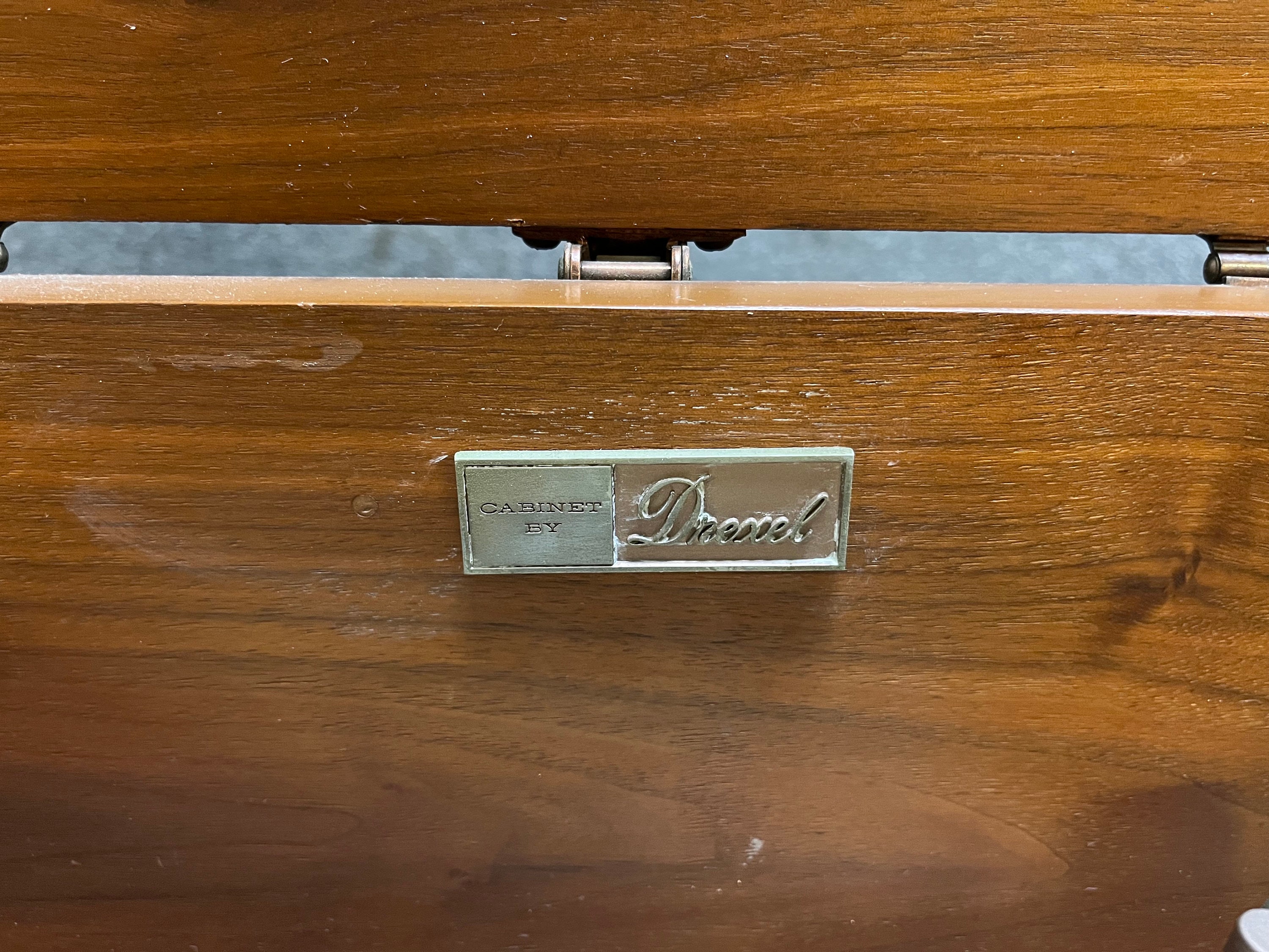 Vintage Mid Century Drexel Declaration Stereo Console Record Player ...