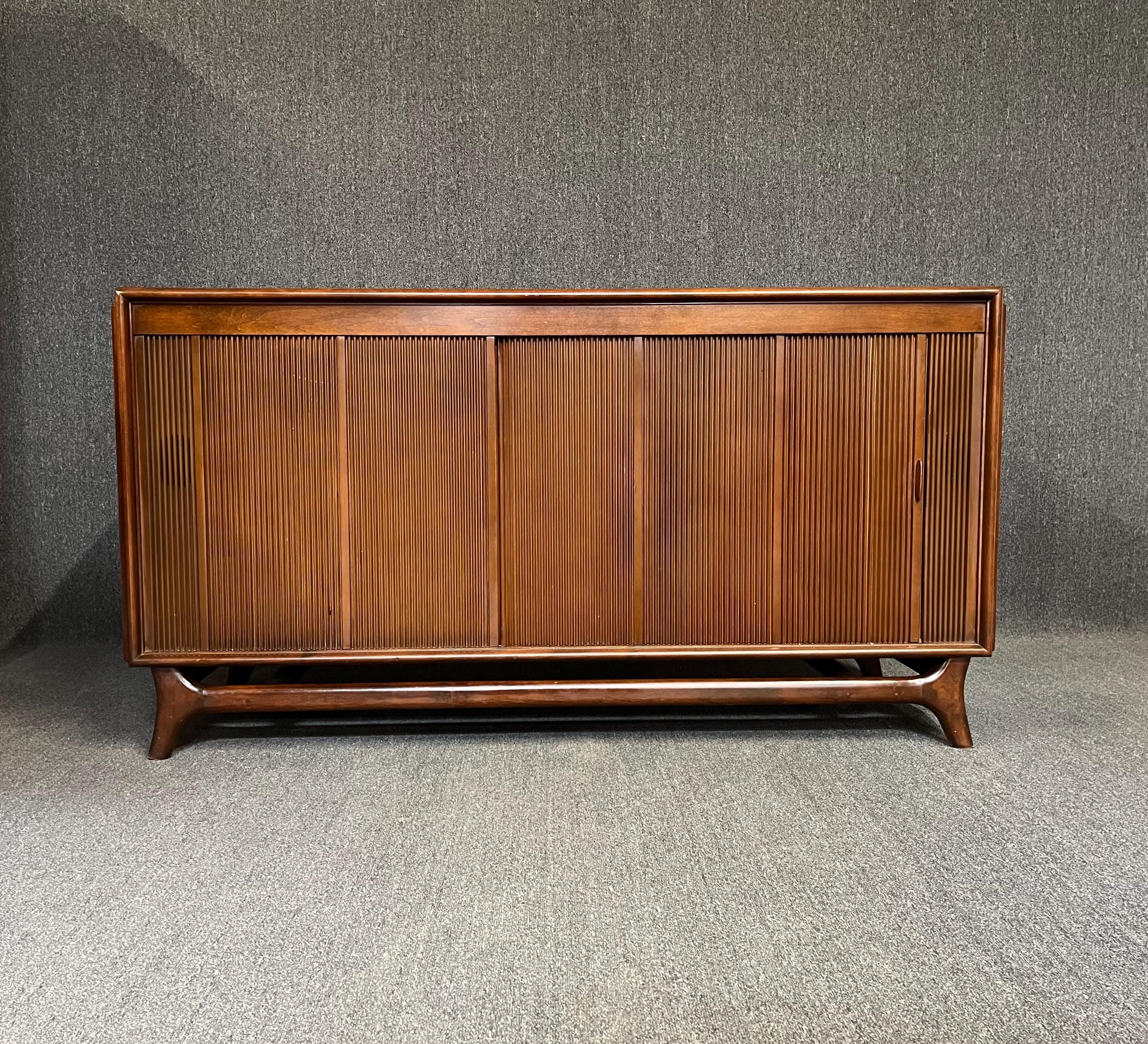 Vintage Mid Century Stereo Console Record Player Cabinet by Packard ...