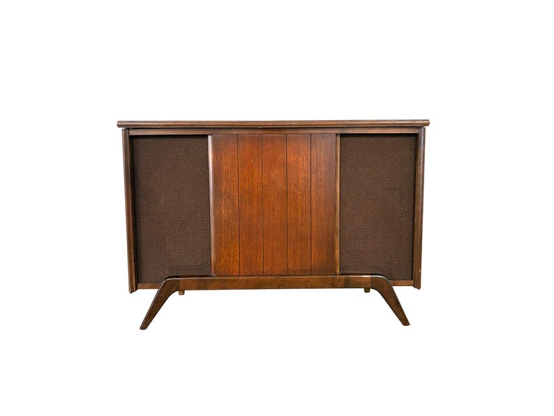 Vintage Mid Century Stereo Console Record Player Console by Ge/general ...