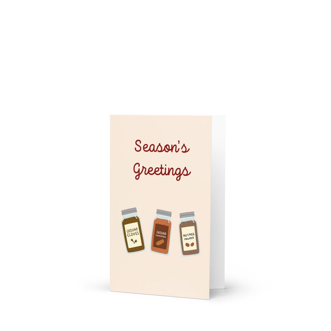 Seasons Greetings, Funny Holiday Greeting Card, Seasoning Card ...