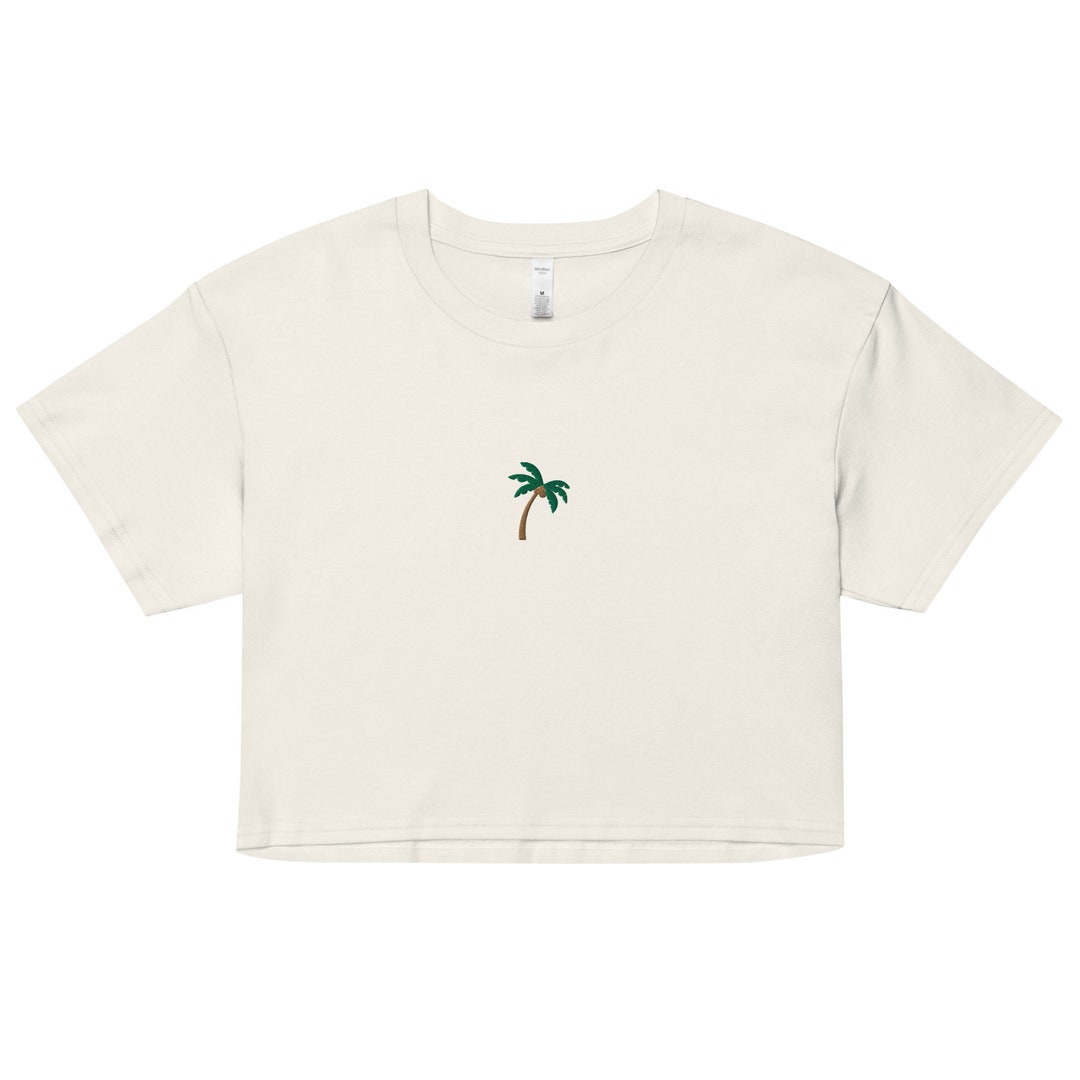 Palm Tree Crop Top Beach Crop Top Vacation Shirt Beach Bachelorette