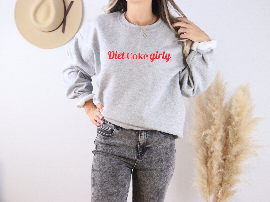 Diet Coke Girl Sweatshirt, Diet Coke Fan Sweater, Diet Coke Sweatshirt ...