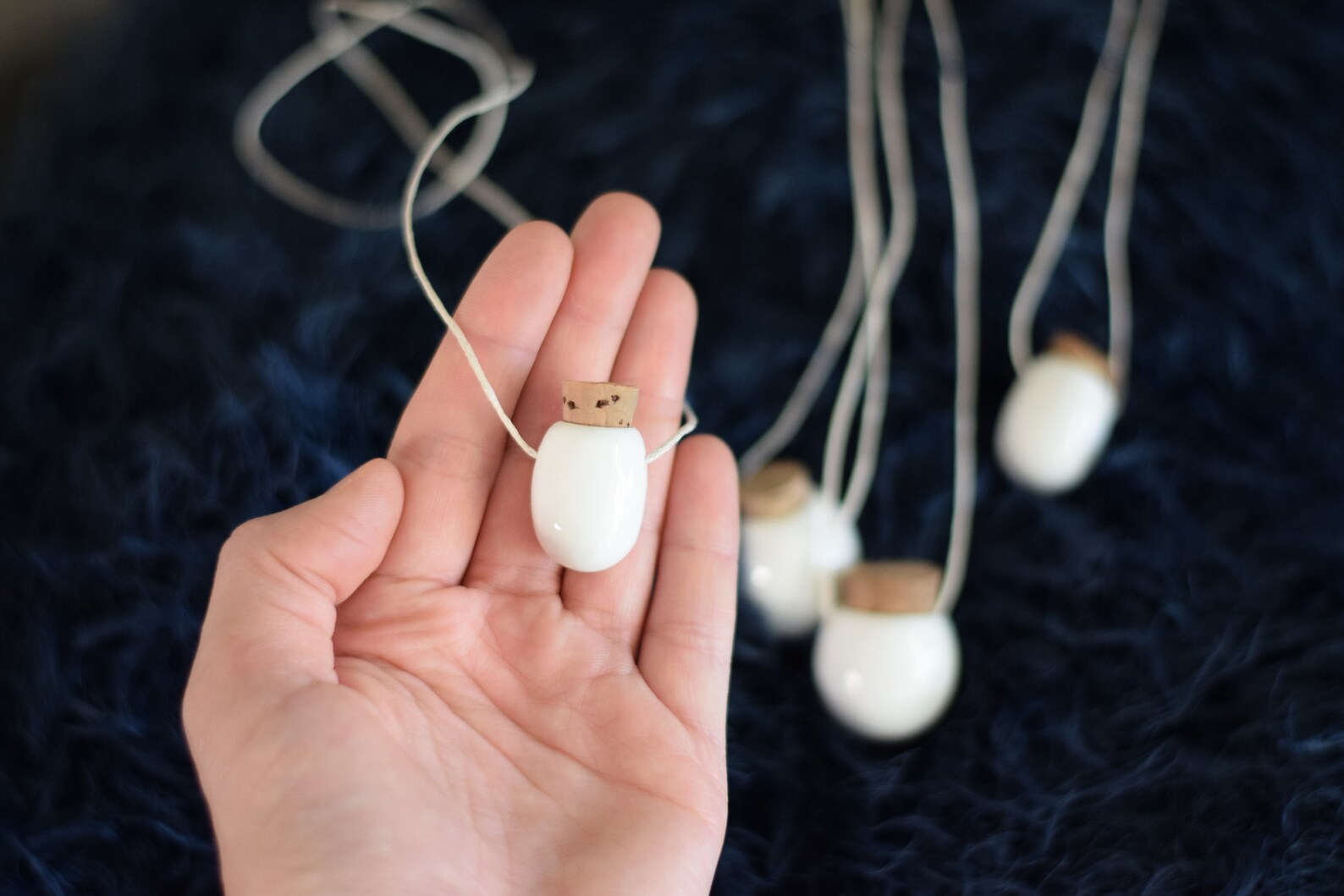 Glossy White Porcelain Vial L Ceramic Bottle L Unique Urn - Etsy