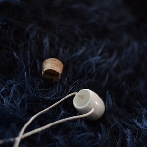 Glossy White Porcelain Vial L Ceramic Bottle L Unique Urn - Etsy