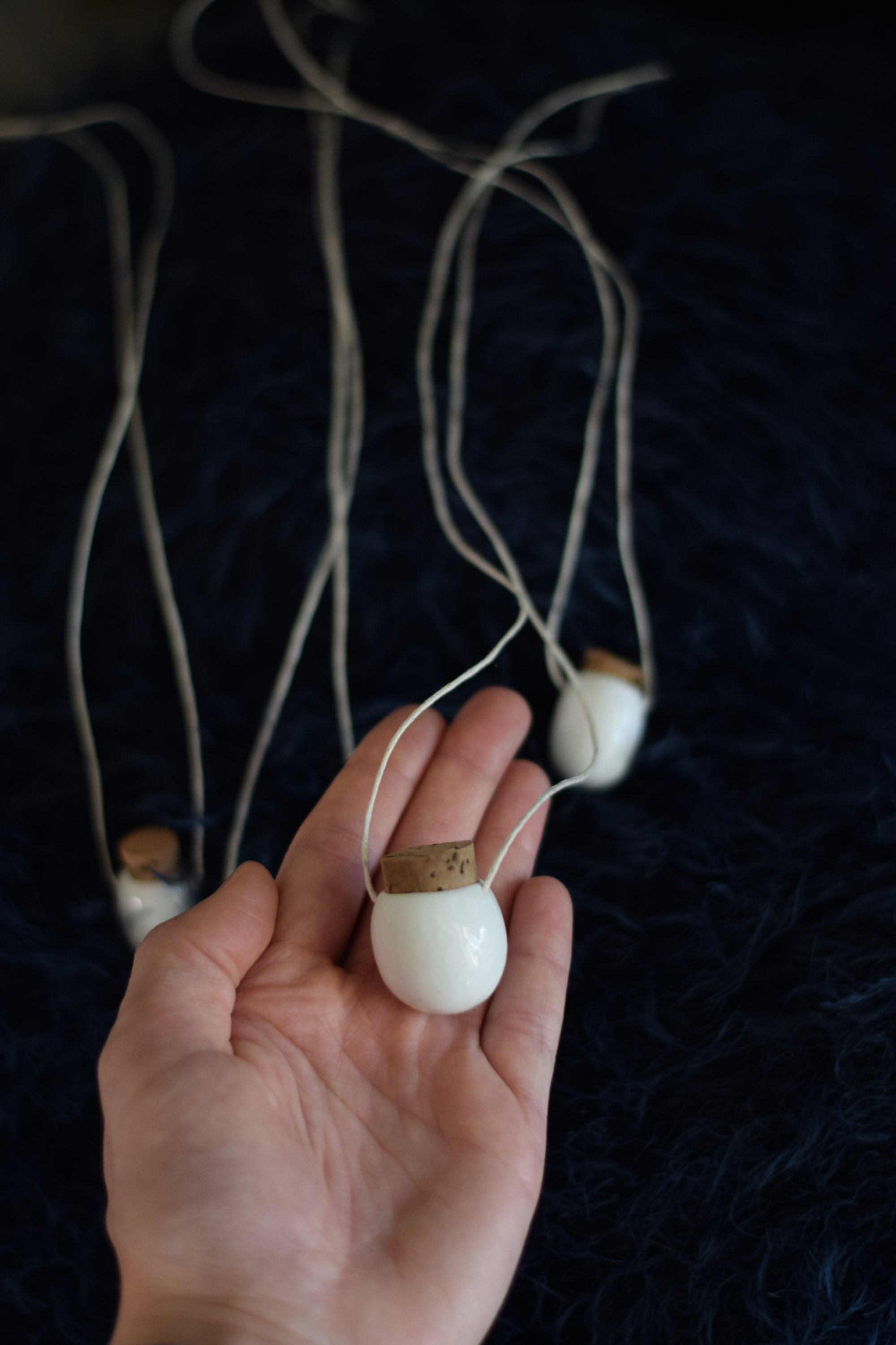 Glossy White Porcelain Vial L Ceramic Bottle L Unique Urn - Etsy