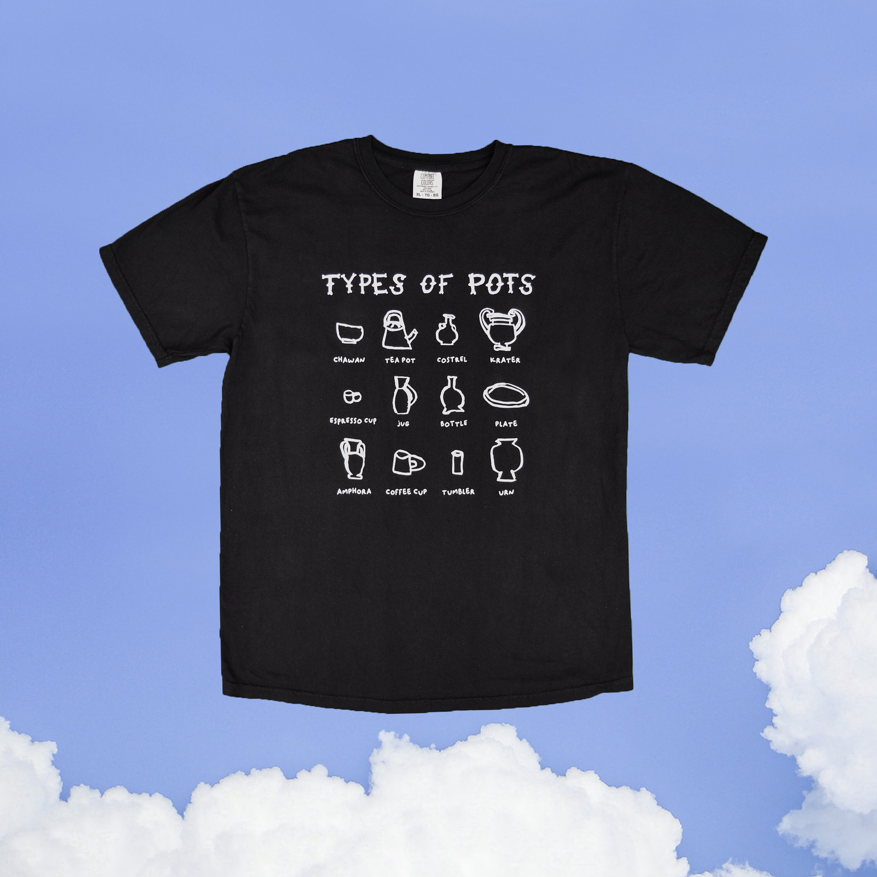 Types of Pots Shirt Black - Etsy
