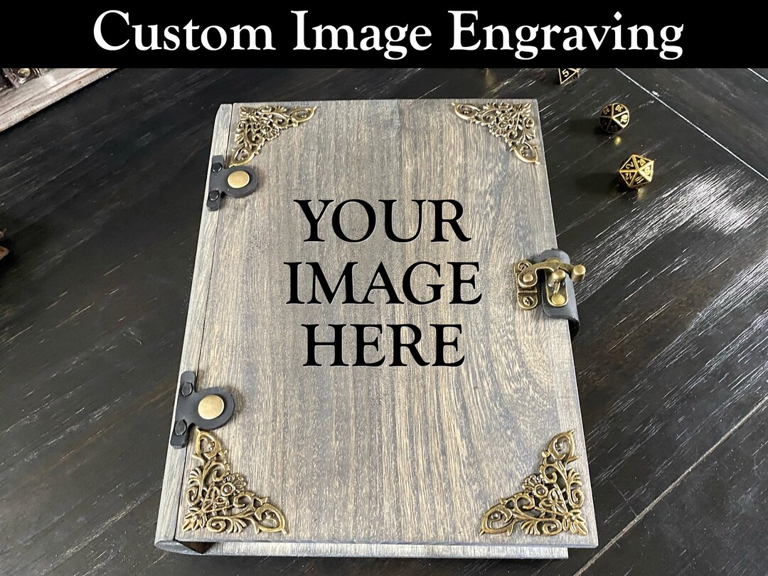 YOUR CUSTOM IMAGE - D&D Dice Box "mystic" Legacy Battle Box W/ Dice ...