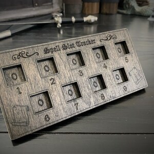 Upright D&D Spell Slot Tracker: Dungeons and Dragons Spell Organizer - Etsy