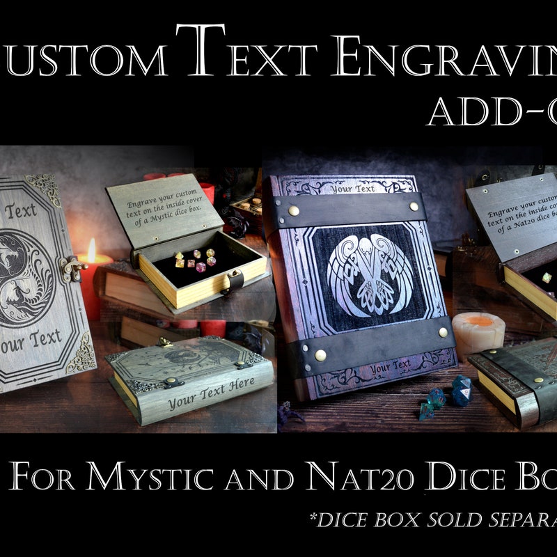 Custom Dice Box Engraving - Etsy