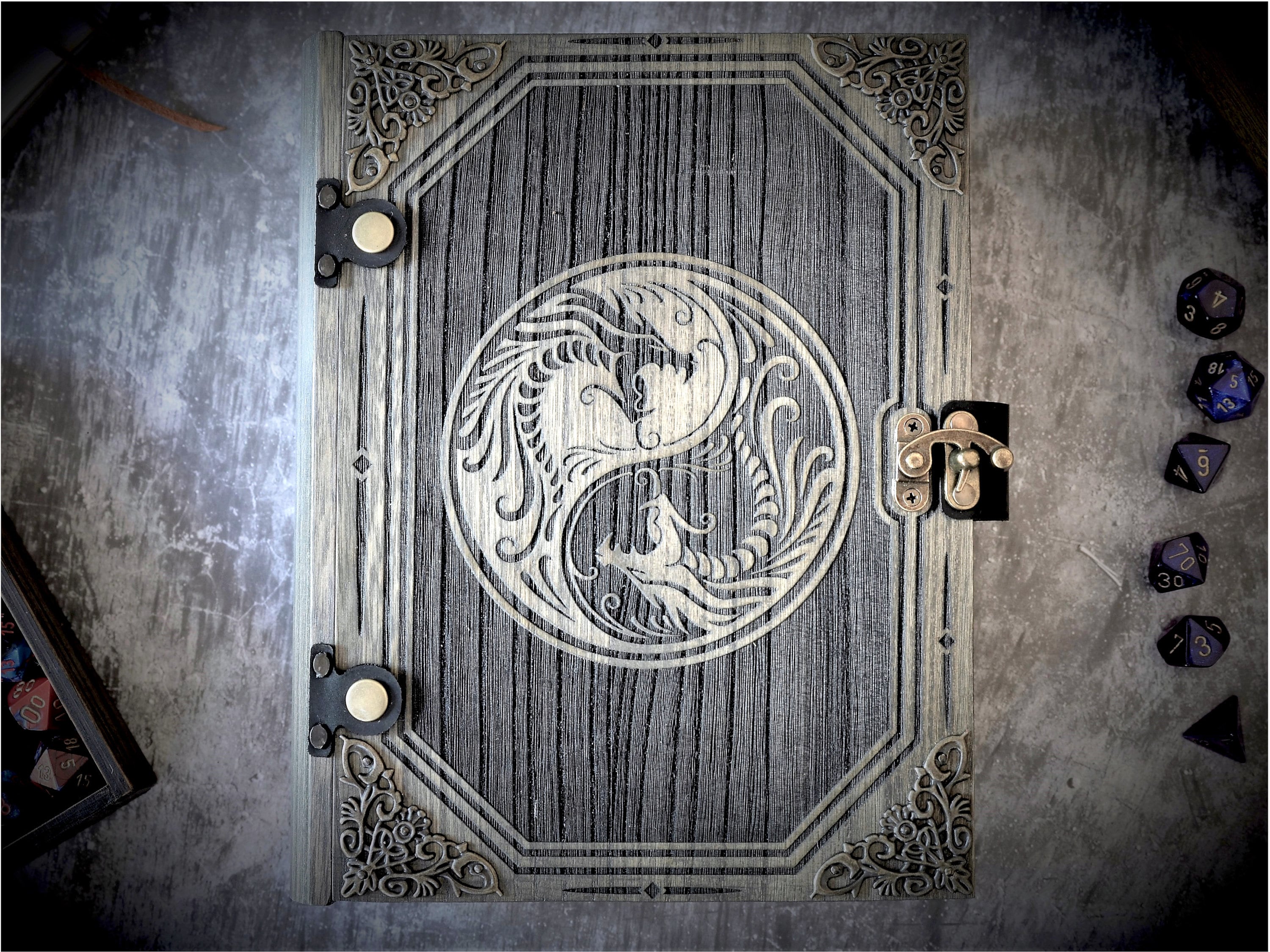 D&D Dice Box - "yin Yang" Mystic Battle Box W/ Dice Tower | Dnd Dice ...