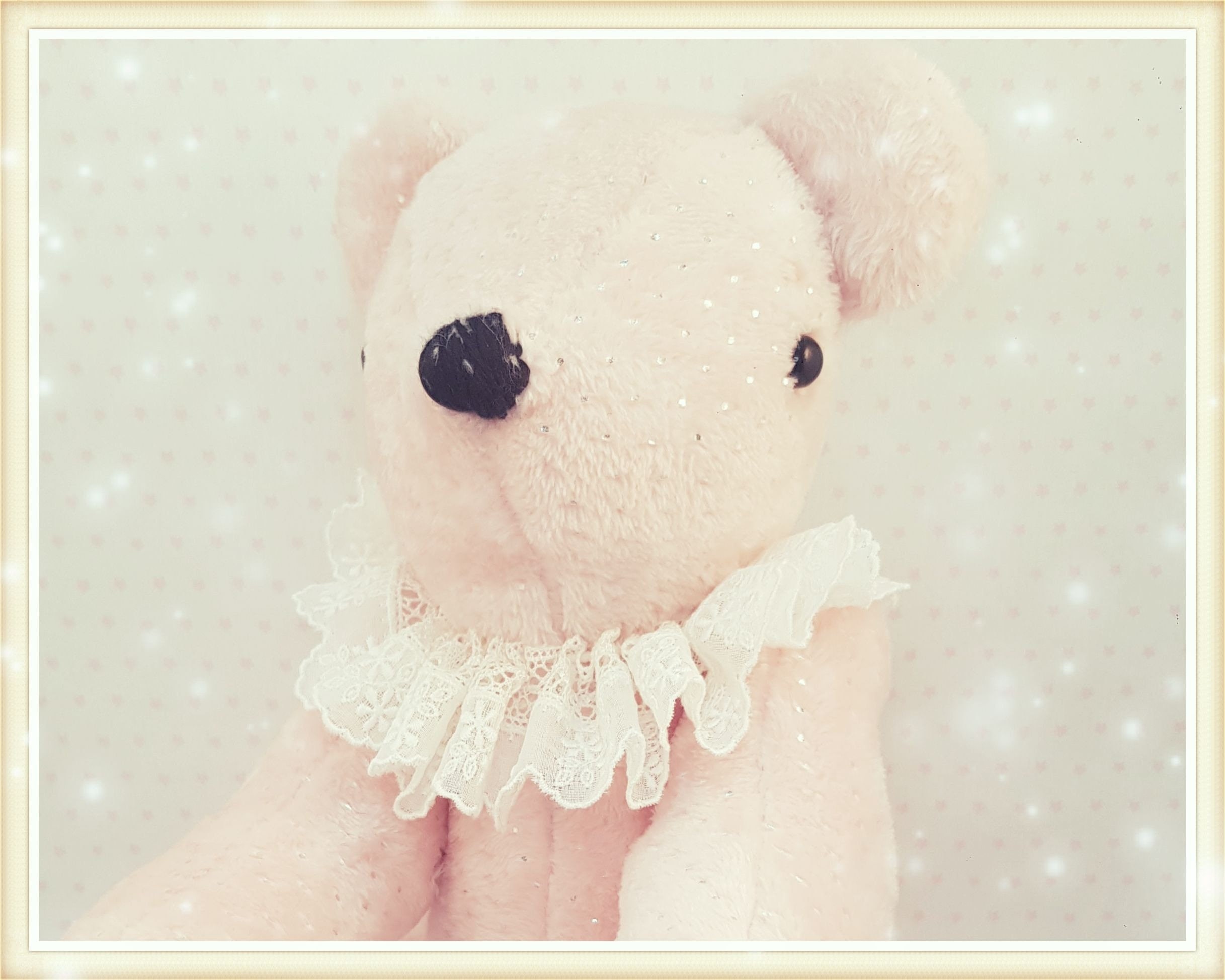 Decorative Glitter Pink Rose Teddy Bear Teddy Bear - Etsy UK