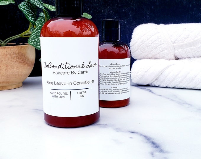 Aloe Vera Leave-in Conditioner | All-natural Daily Styling Cream for ...