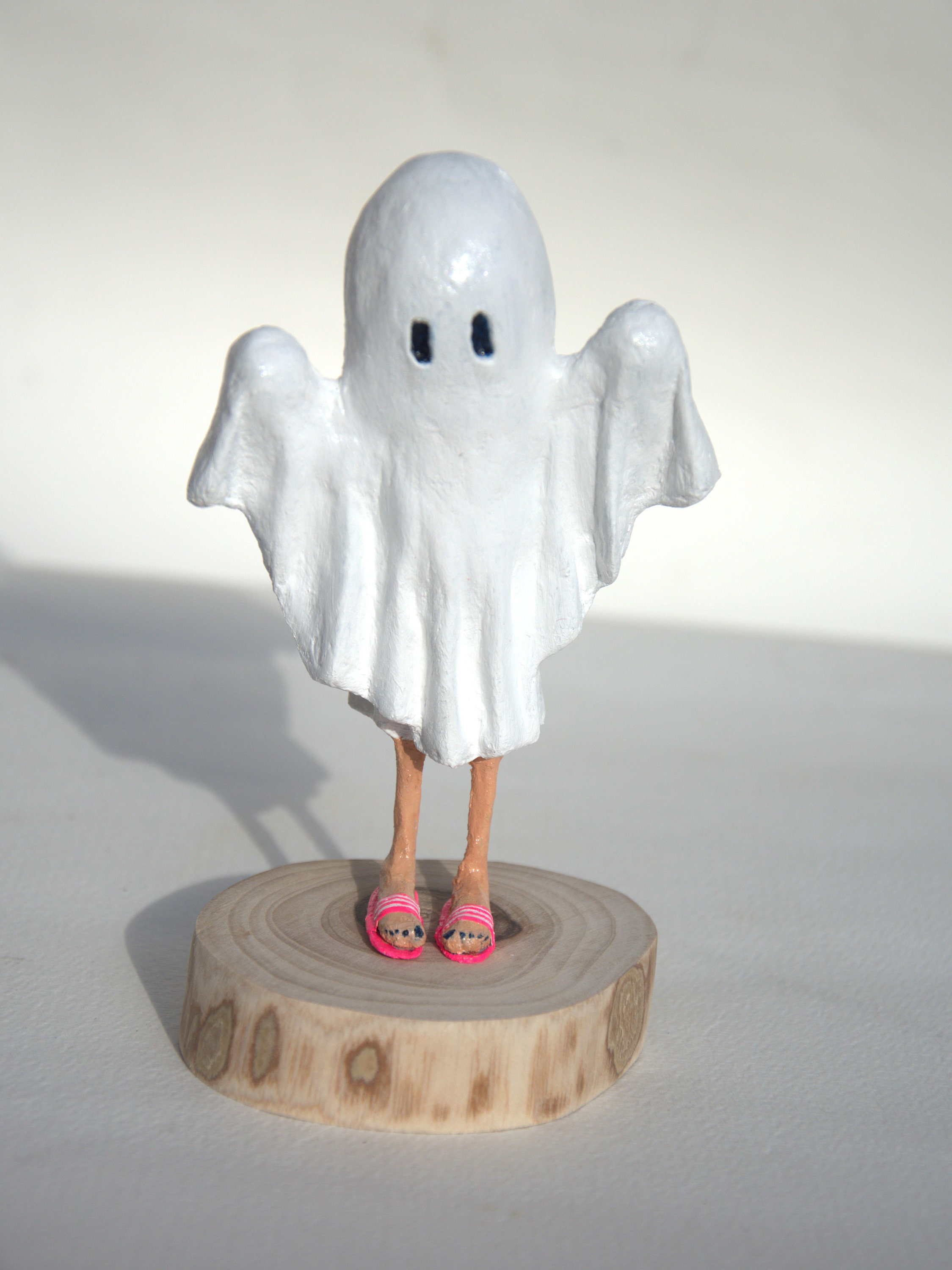 Cute and Haunted: Paper Mache Sweet Ghost Decor Gift for - Etsy