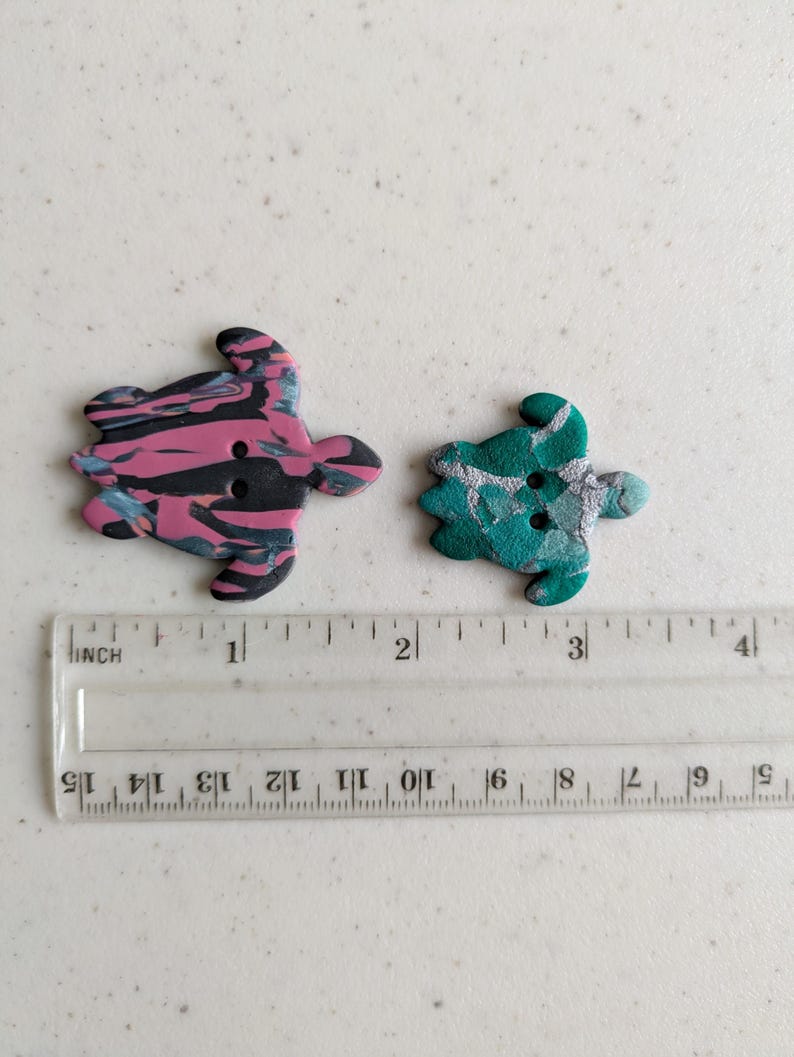 OOAK Turtle Buttons, Sewing Buttons, Knitting Buttons, Scrapbooking ...