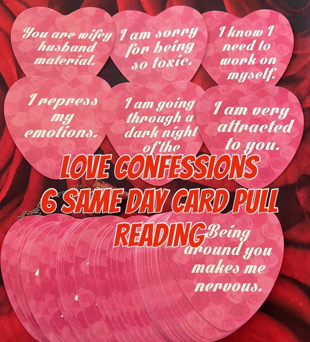 6 SAME DAY Love Confessions From Your Person 6 Cards Pull (cards Only ...