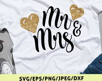 Mr and mrs clipart | Etsy