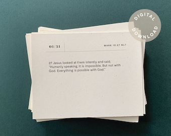 100 Healing Scripture Card Printable Memory Verse Digital Scripture ...