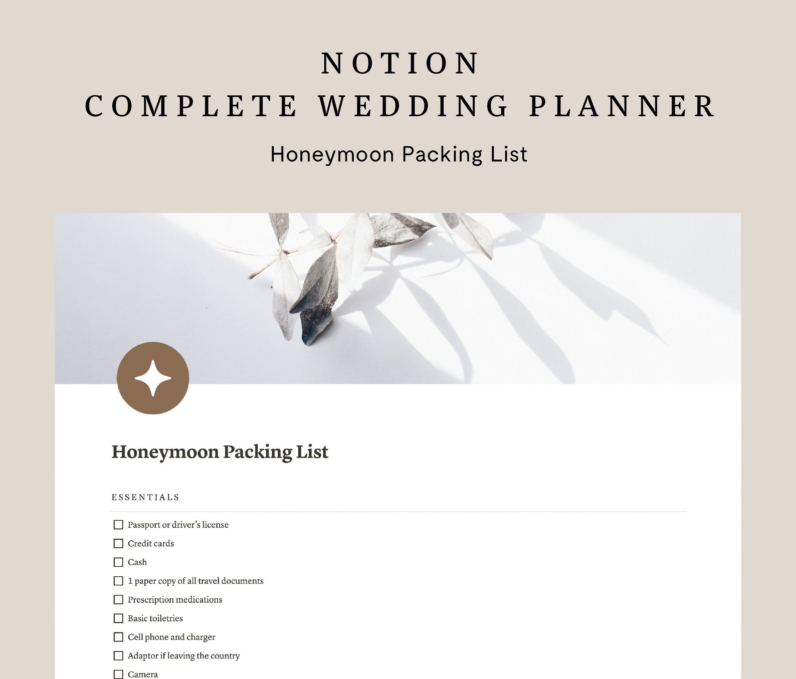 Aesthetic Notion Template Wedding Planner Notionplanner Wedding ...