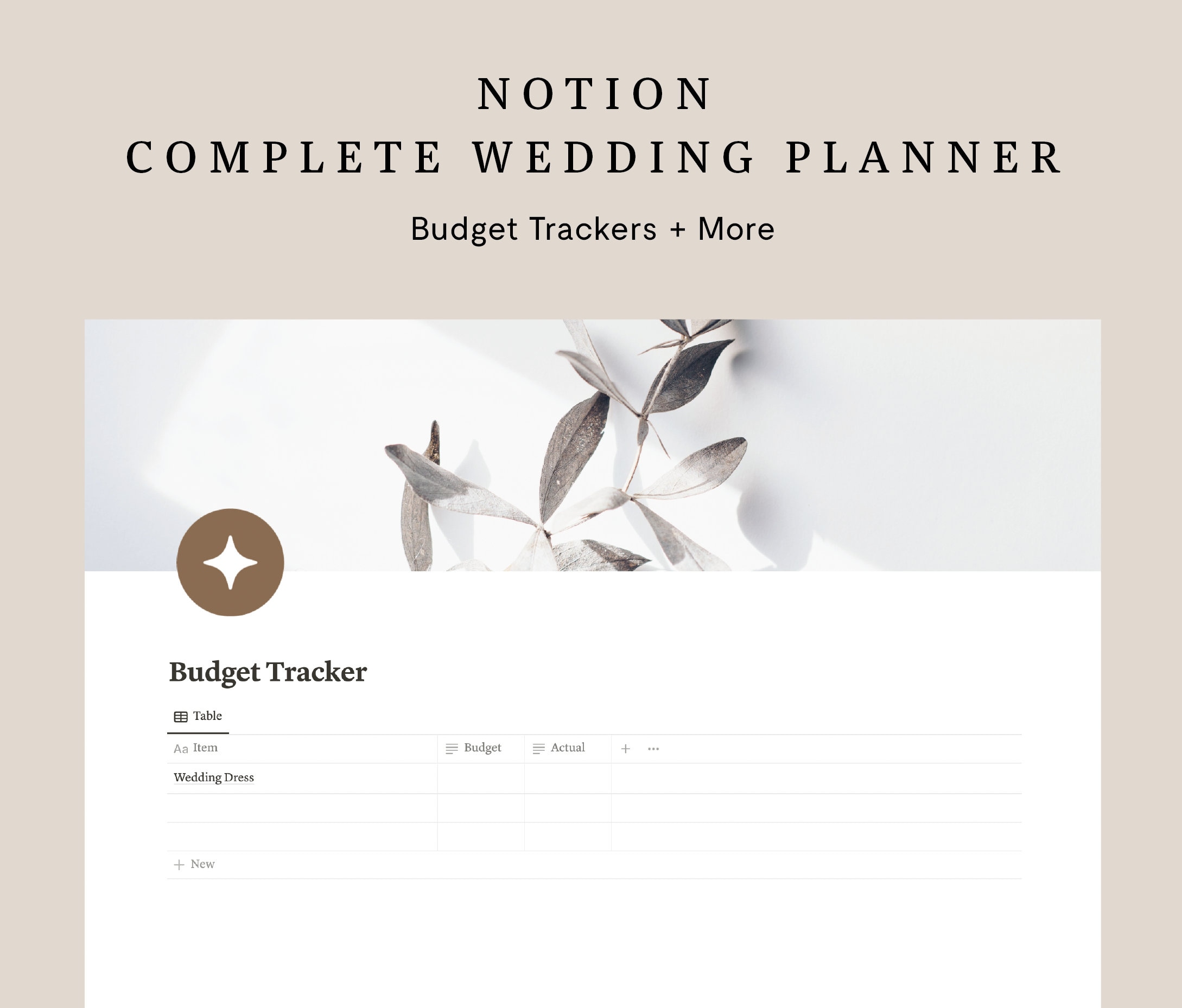 Aesthetic Notion Template Wedding Planner Notionplanner Wedding ...