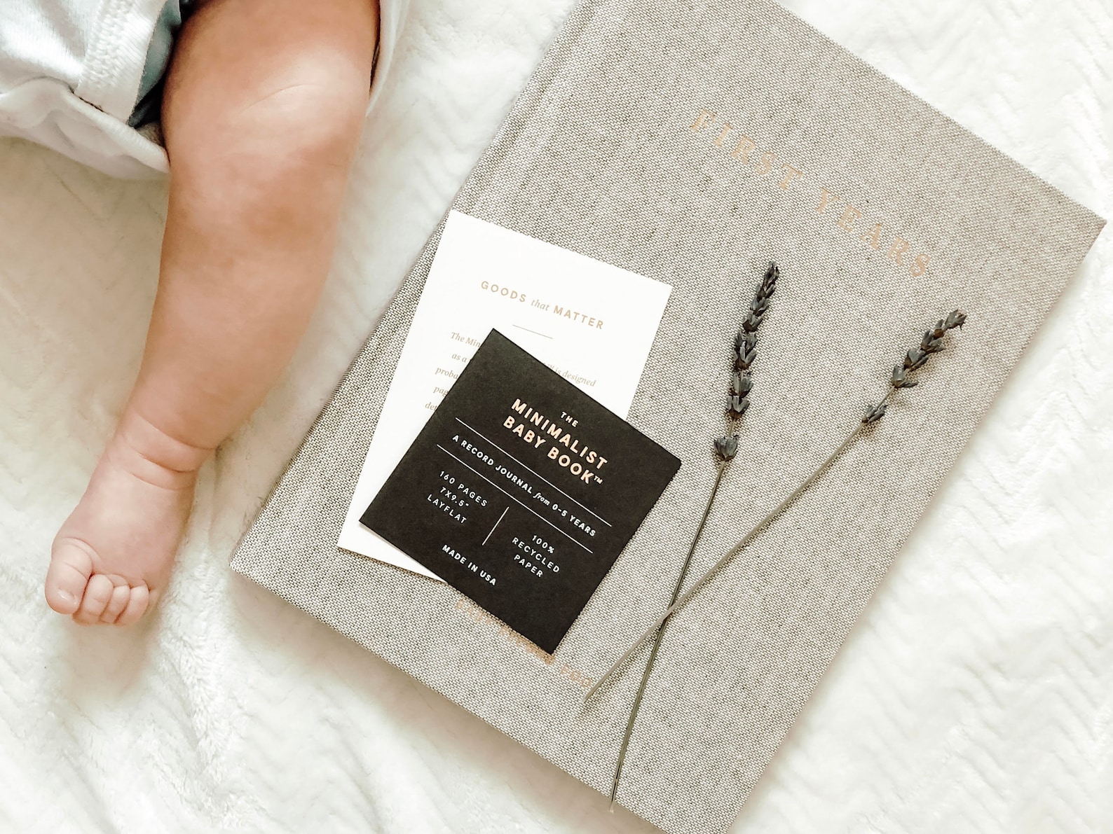 Minimalist Baby Record Book Classic Gender Neutral Baby Journal ...