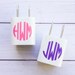 Monogram Phone Charger Label, Monogram Phone Charger Decal, Mini ...