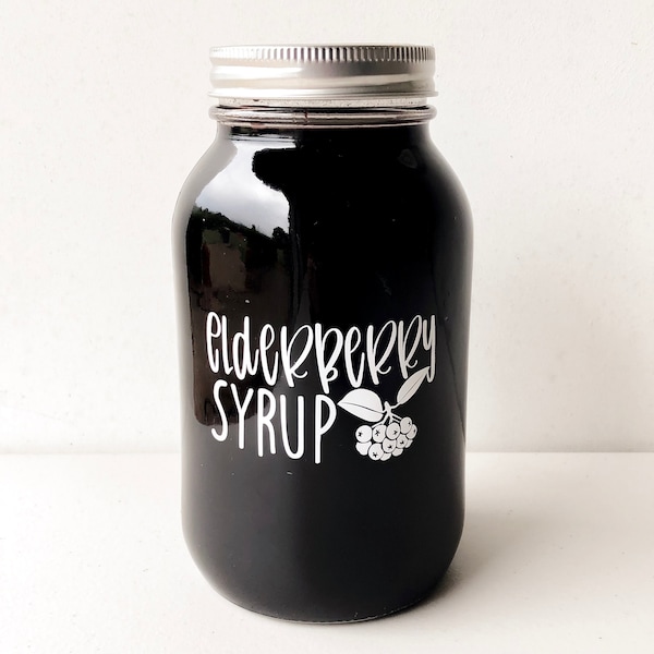 Elderberry Syrup Label, Elderberry Syrup, Elderberry Syrup Labels ...