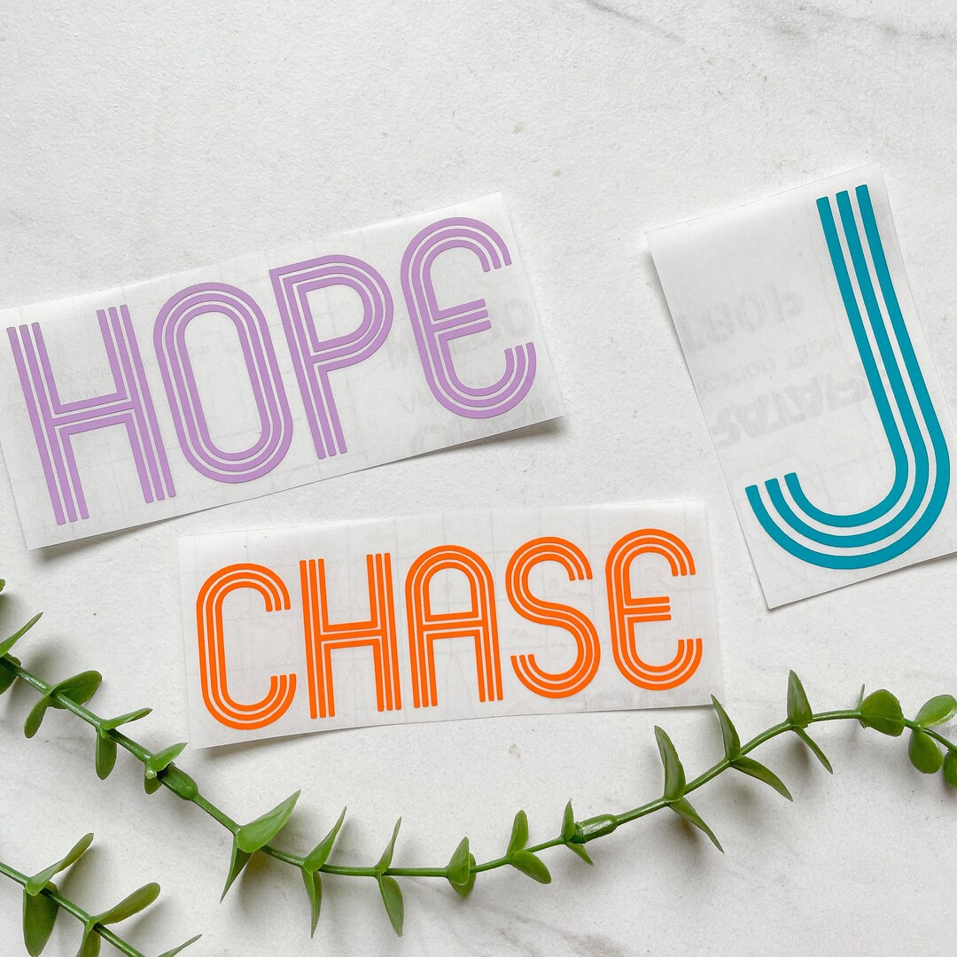 Name Decals, Vinyl Name Stickers, Custom Name Decals, Back to School ...