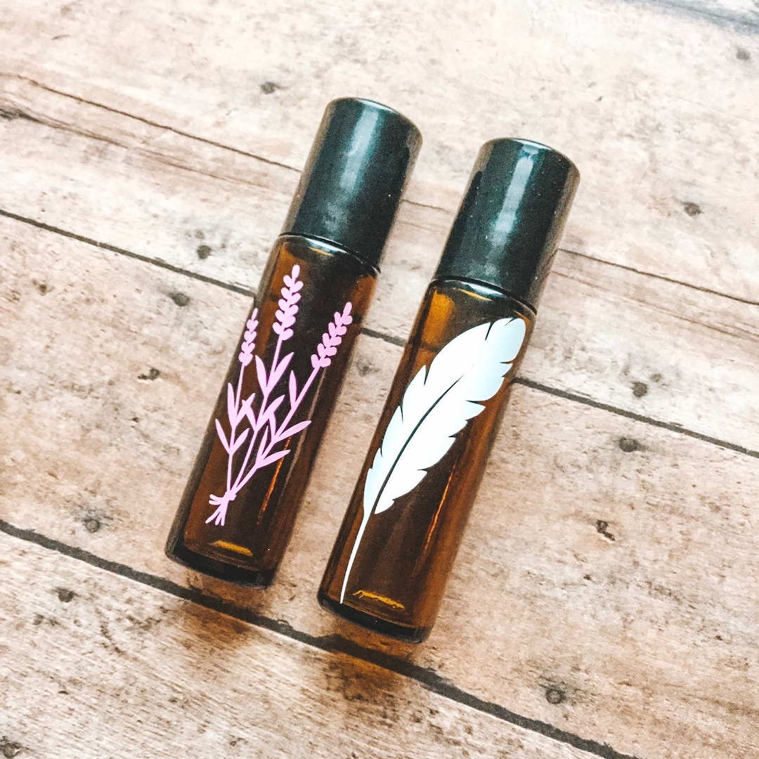 Feather Essential Oil Label, Lavender Essential Oil Label, Essential ...