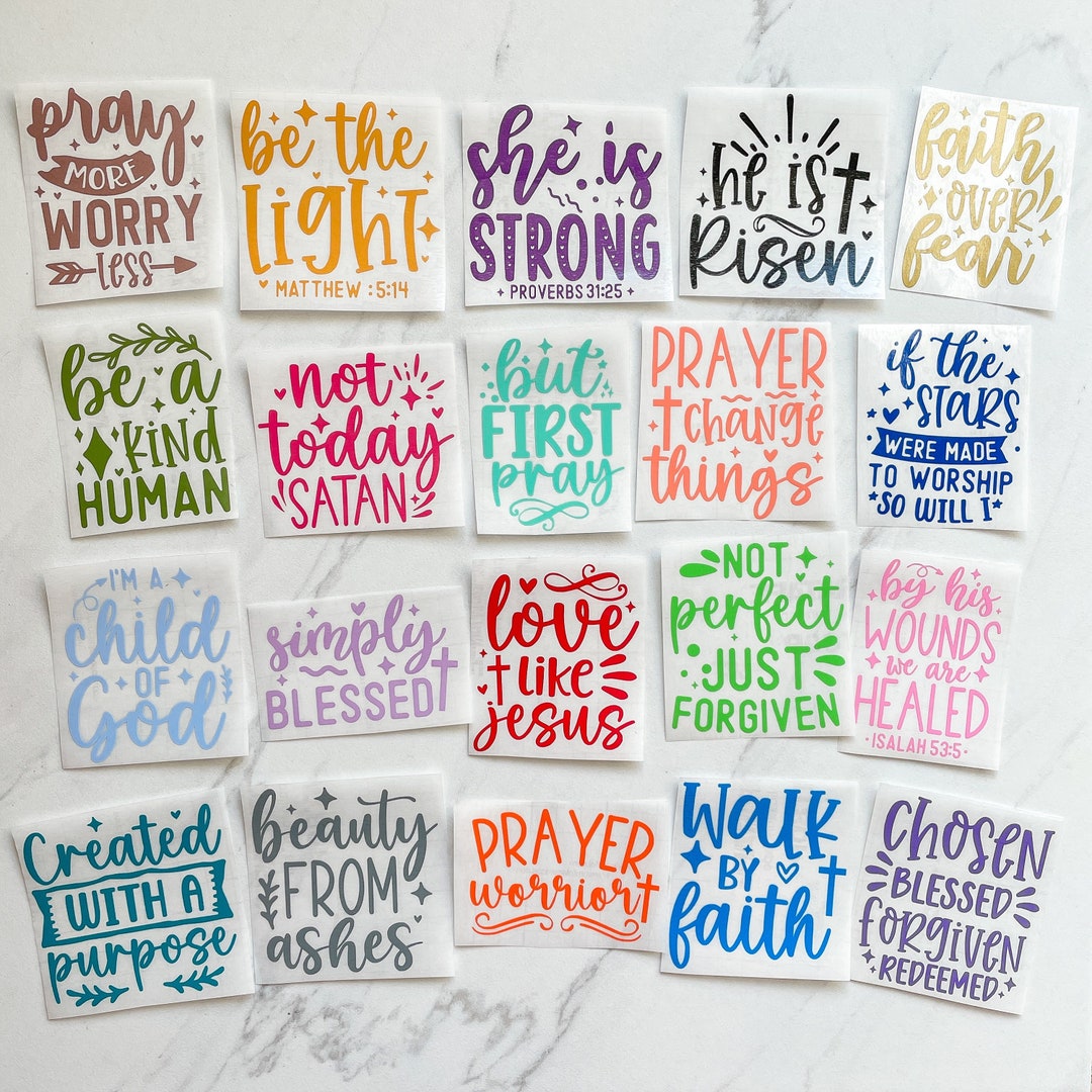 Christian Decals, Christian Stickers, Faith Based Decals, Faith ...