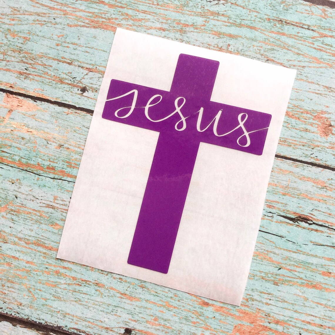 Cross Decal Cross Cross Car Decal Jesus Decal Religion Car | Etsy
