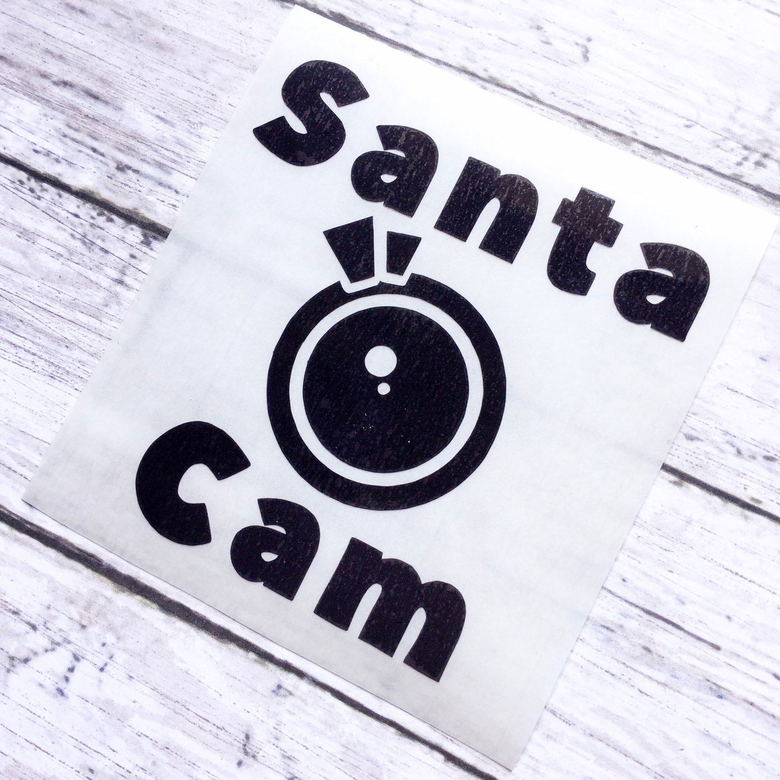 Santa Cam DECAL ONLY Santa Cam Decal Christmas Decals Santa | Etsy